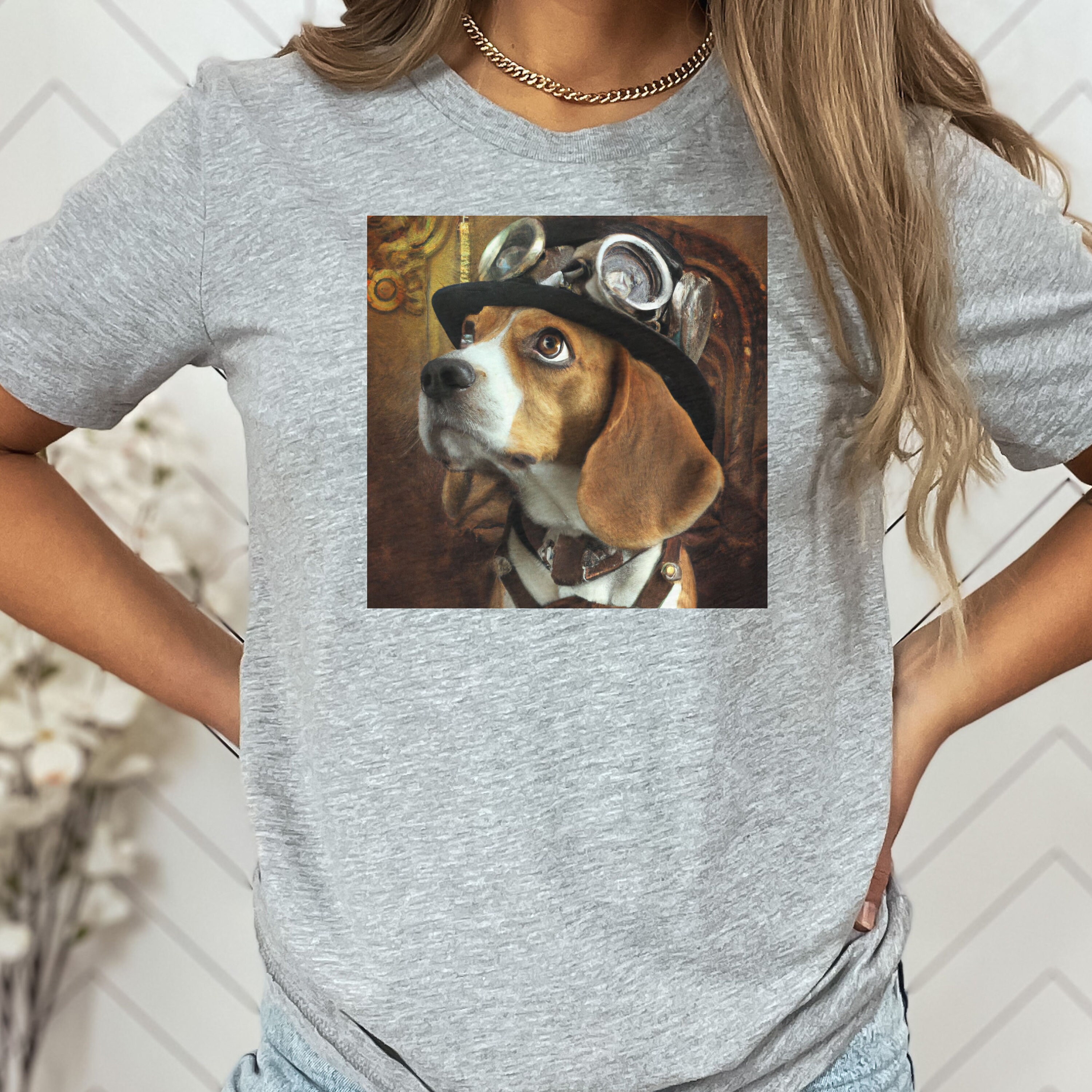 Camiseta Steampunk para perros, camisa Steampunk Beagle, camiseta ...