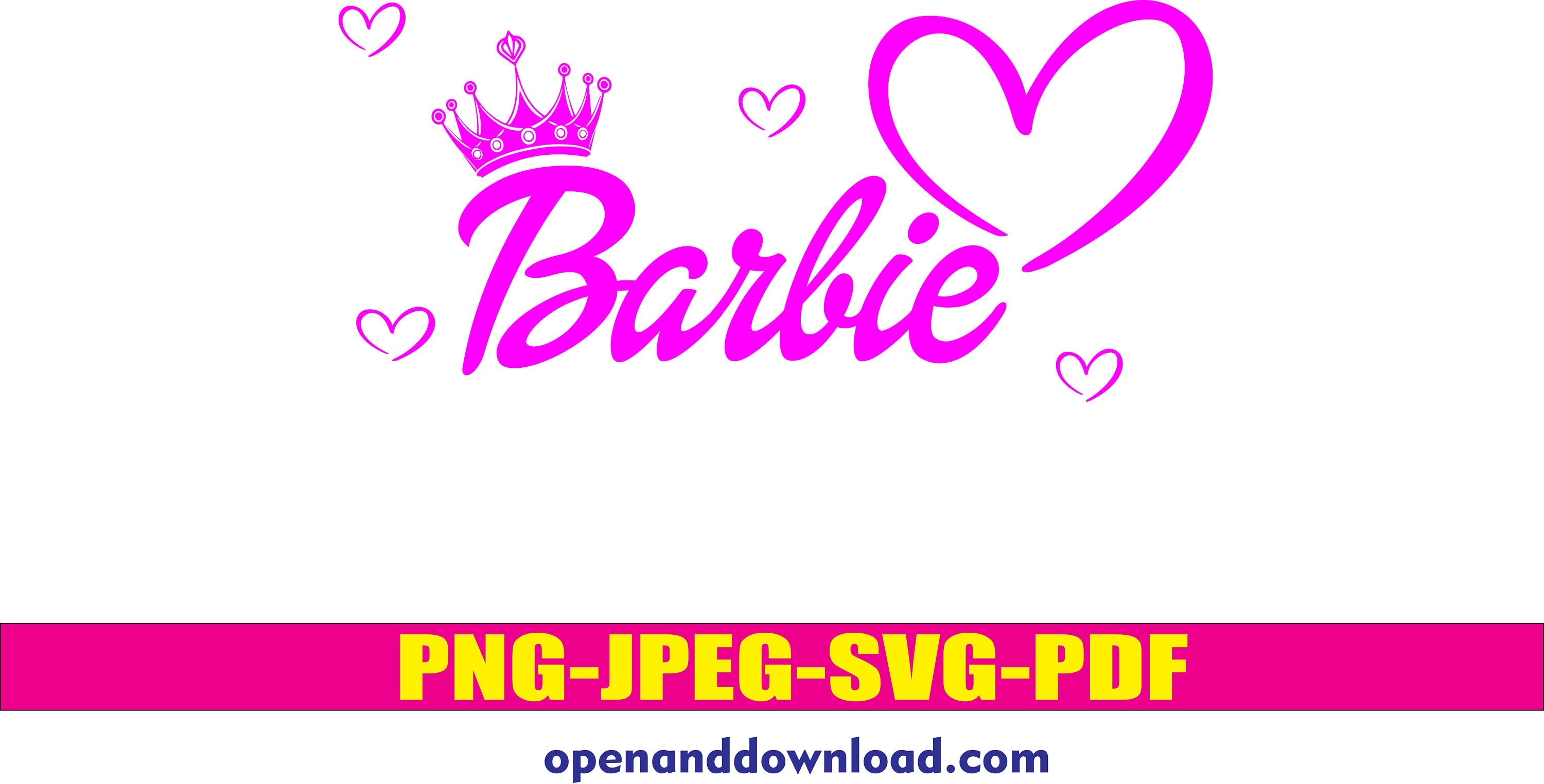 Barbie Vector pngsvgjpegpdf Download Files - Etsy