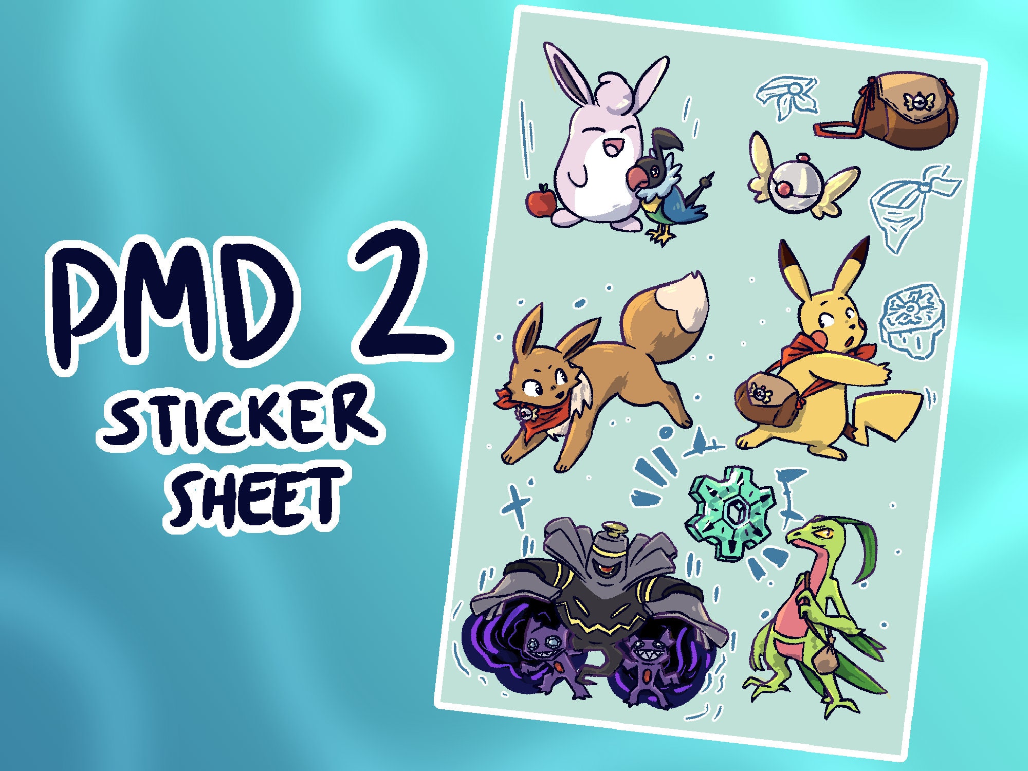 PMD 2 Sticker Sheet - Etsy