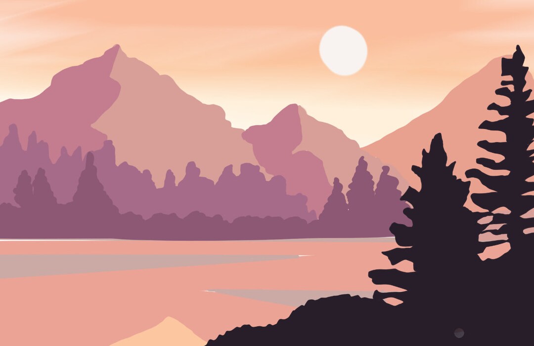 Custom Mountain Landscape DIGITAL DOWNLOAD - Etsy