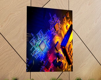 Circuit Board Poster - Etsy