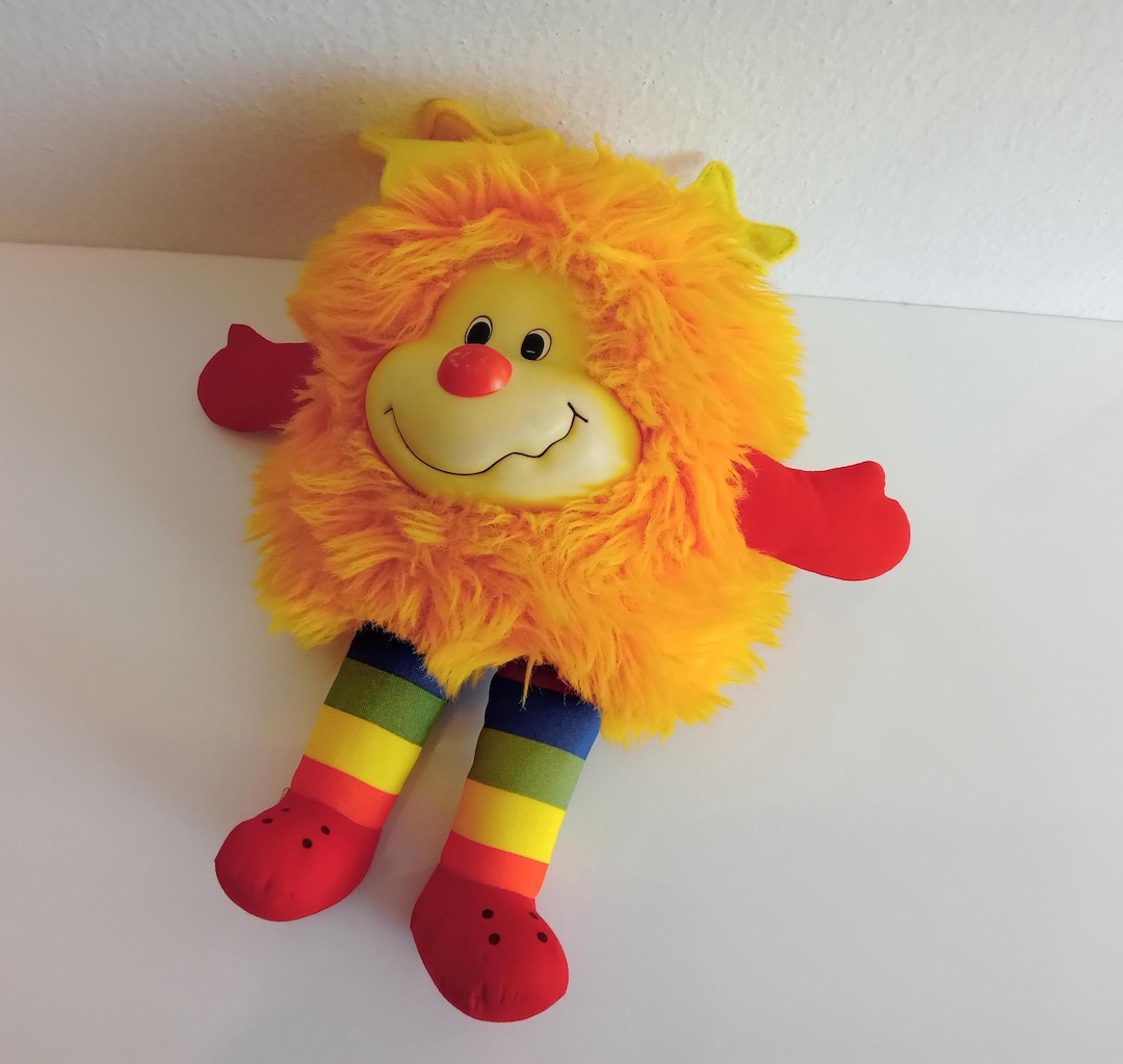 Vintage 1980's Spark Sprite, Plush Nostalgia Toy Rainbow Brite Yellow ...