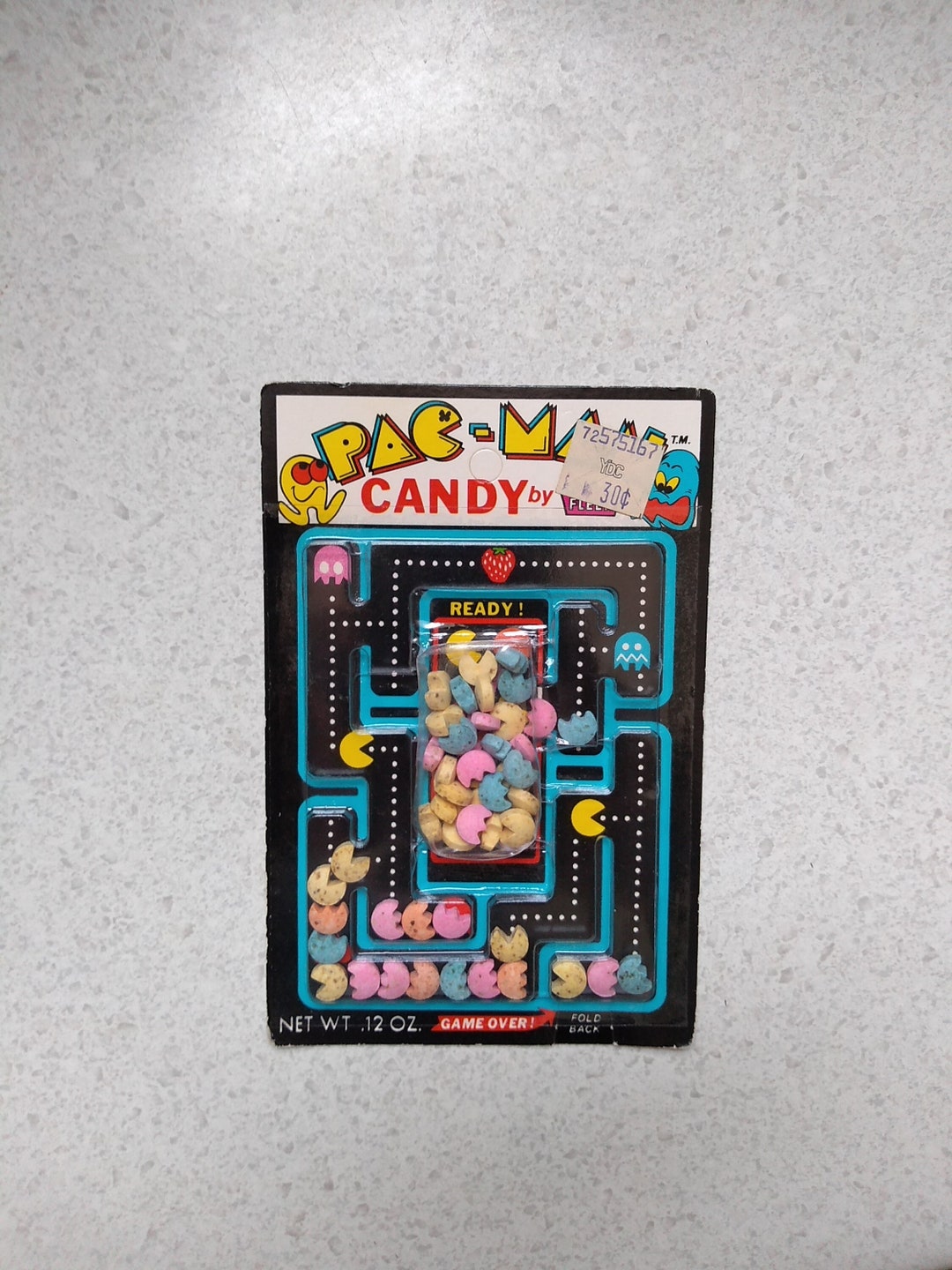 Vintage Pacman Arcade Candy Card 80s Collectible. Classic Popular Video ...
