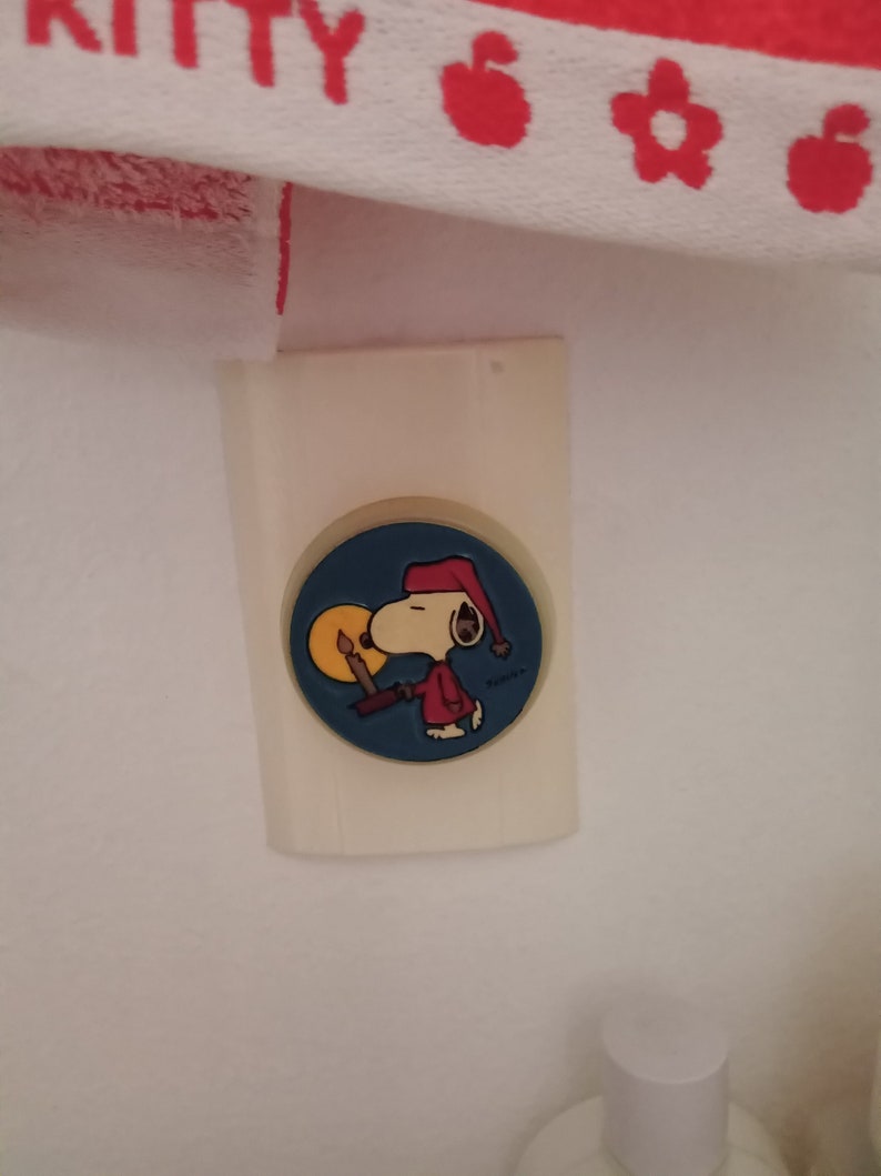 Vintage Snoopy Night Light. 80s Peanuts Schulz Monogram Socket Lamp - Etsy