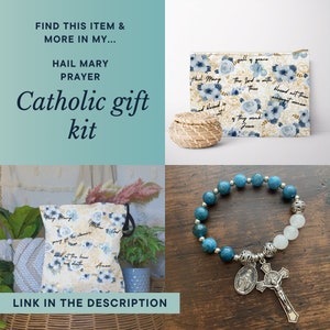 Hail Mary Prayer Accessory Pouch Chapel Veil Mass Bag Catholic Prayer ...