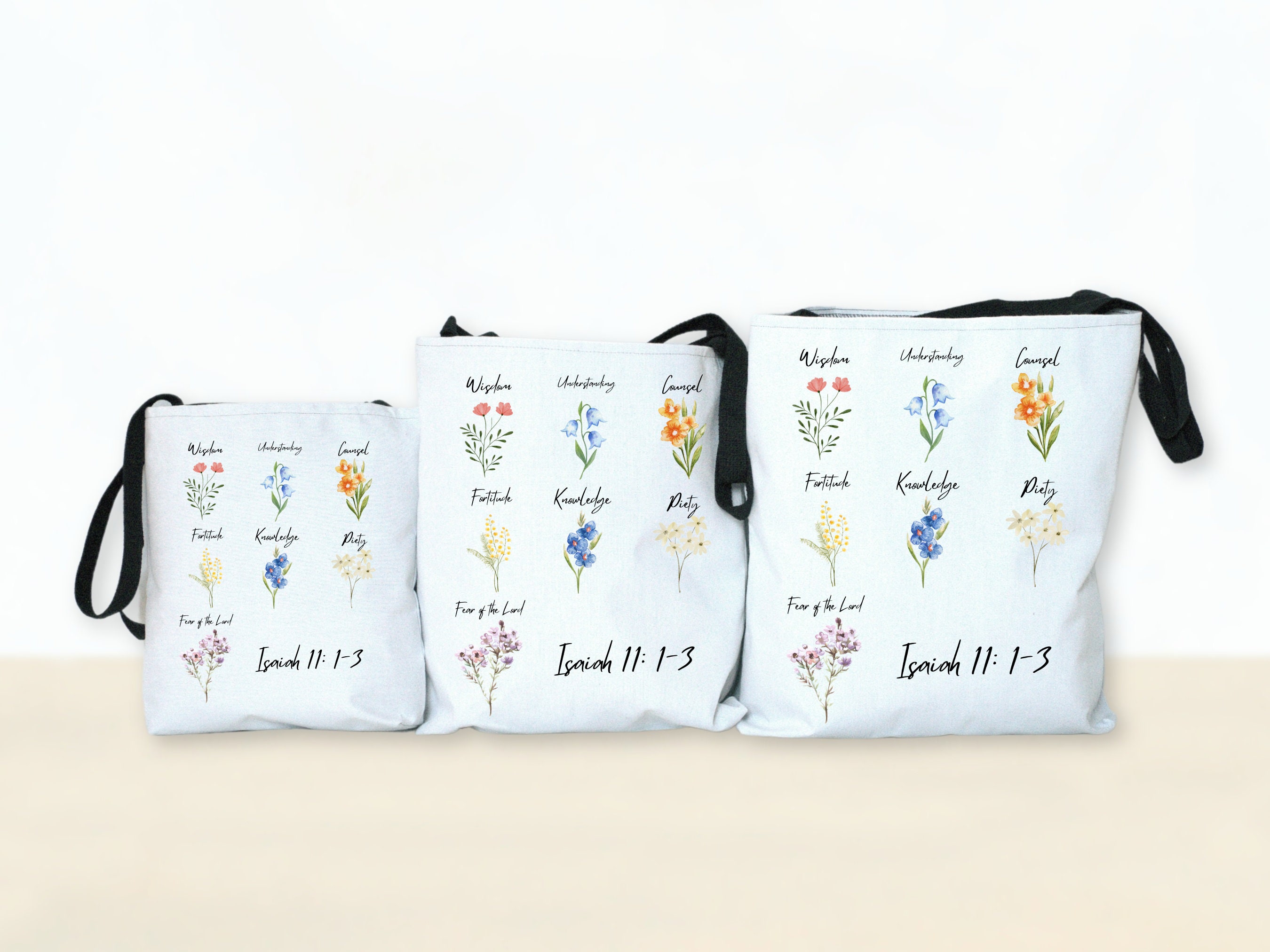 Gifts of the Holy Spirit Confirmation Gift Catholic Tote Bag Faith ...