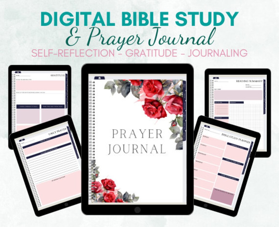 Digital Bible Journal Digital Prayer Journal for Bible Study Guide W ...