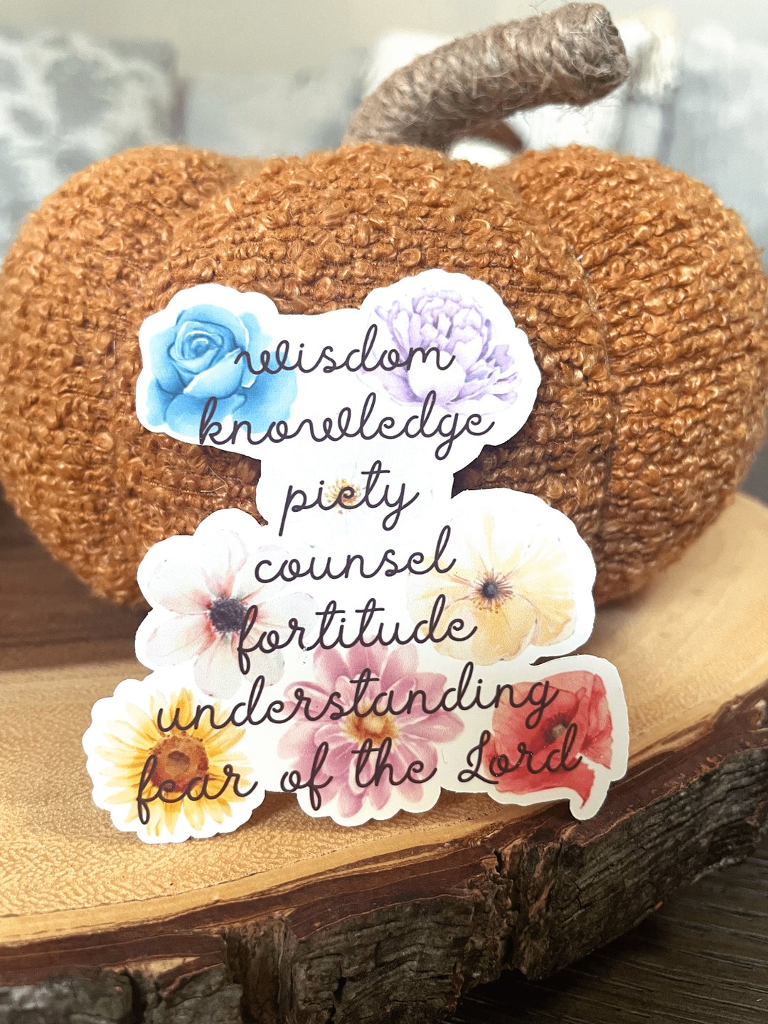 Gifts of the Holy Spirit Sticker: Catholic Confirmation Gift ...