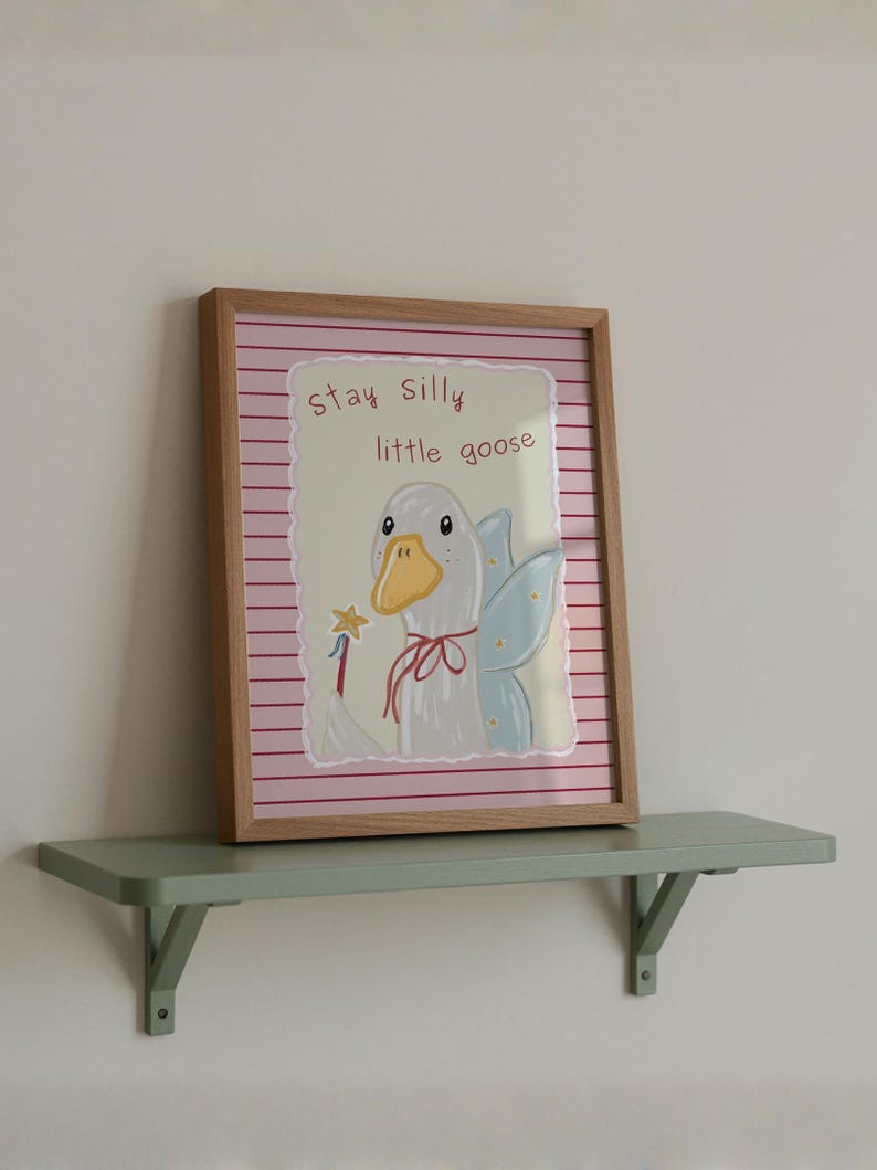 Quédate tonta, pequeña gansa - Póster para niños pequeños - Lámina ...