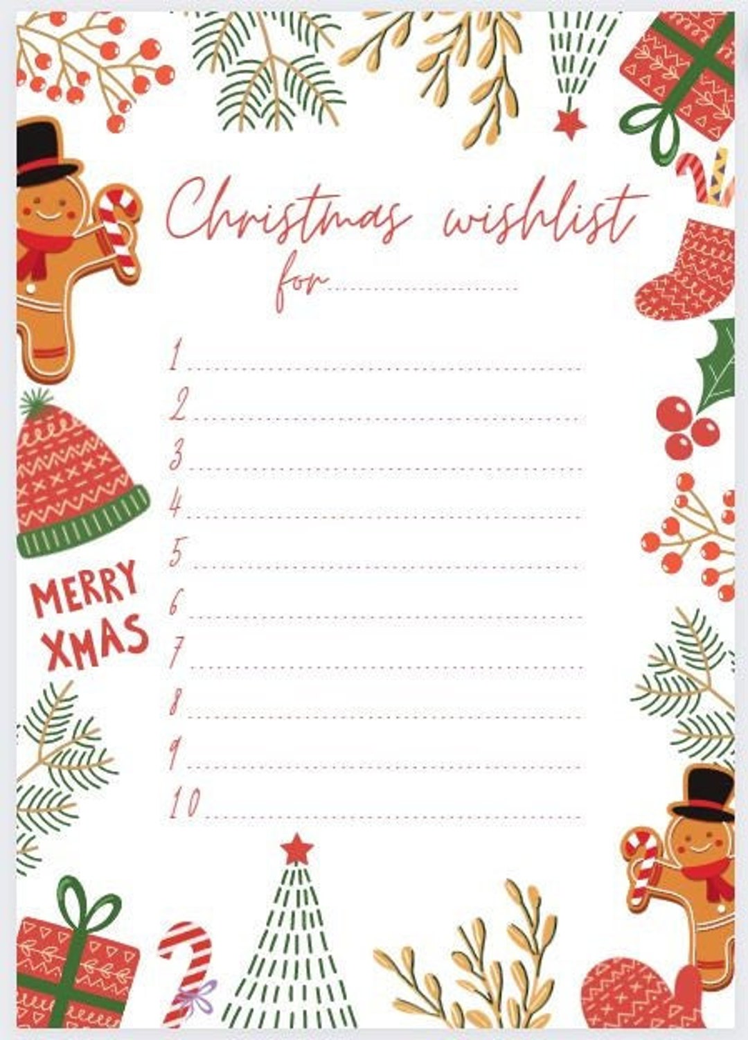 Christmas Wishlist - Etsy
