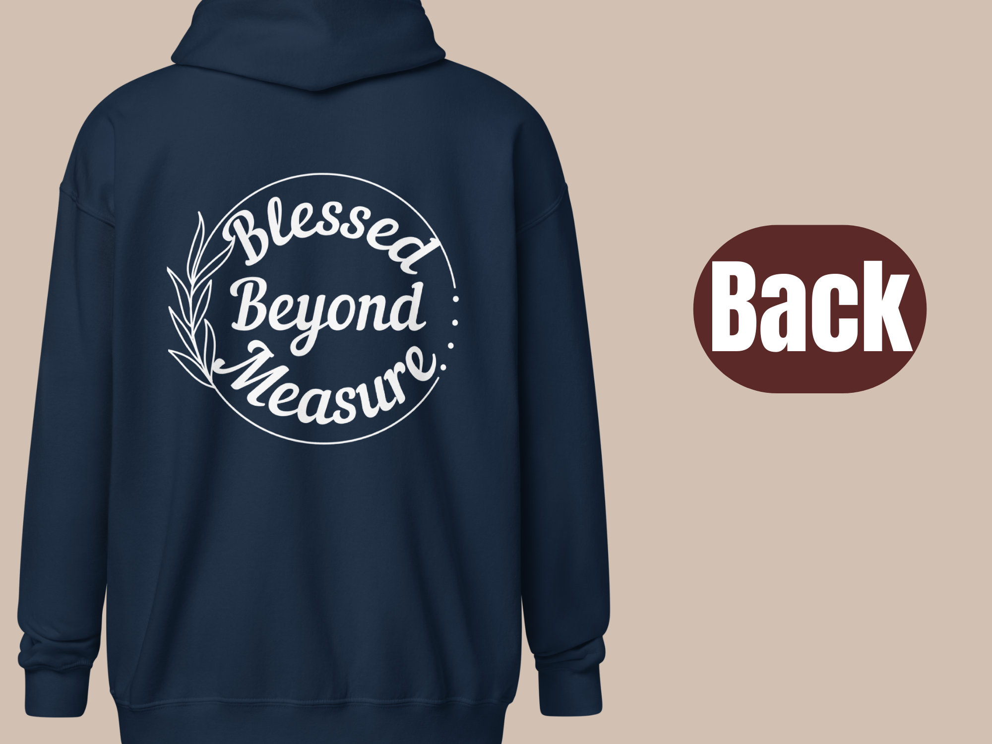 Blessed Beyond Measure, Christian Zip up Hoodie, Christian Zipper ...