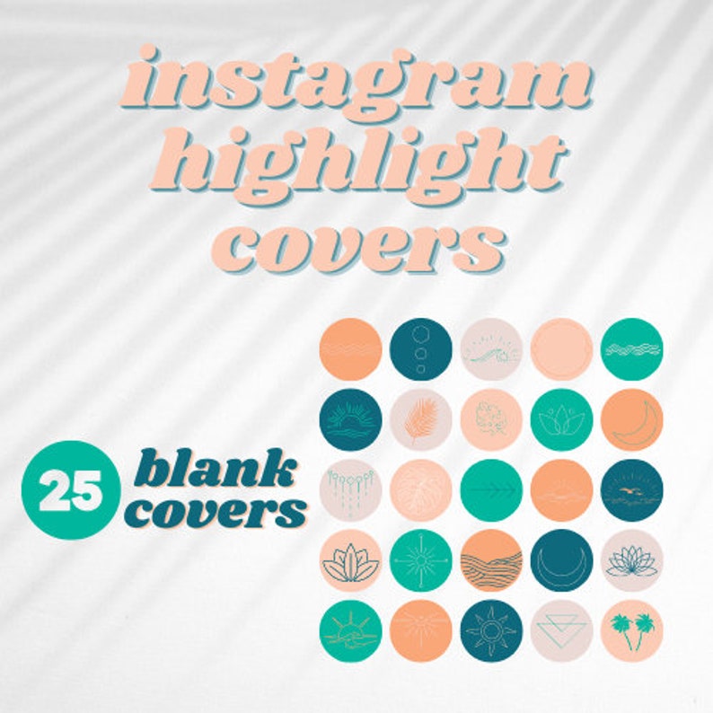 Boho Beachy Instagram Highlight Covers, Story Covers, Highlight Icons ...
