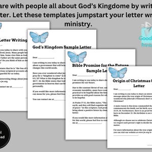 Printable Letter Writing Kingdom Templates, US Letter & A4 Sizes, God's ...