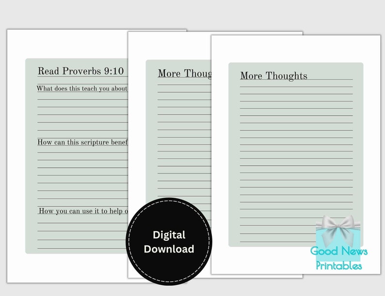 Editable Printable Bible Verses About Fear Journal, US Letter & A4 Size ...