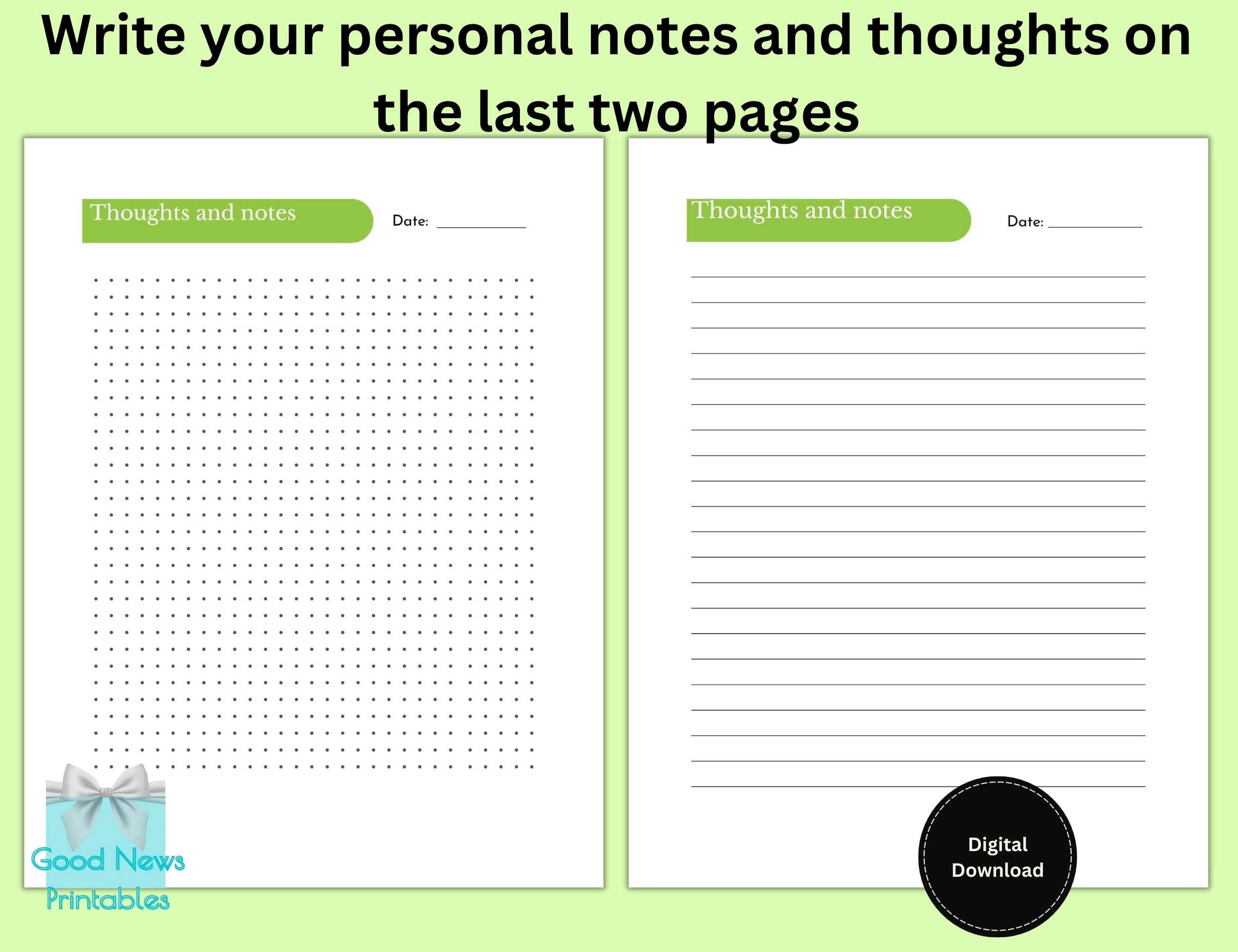 Editable Printable My Daily Food Journal- US Letter & A4 Size - Etsy