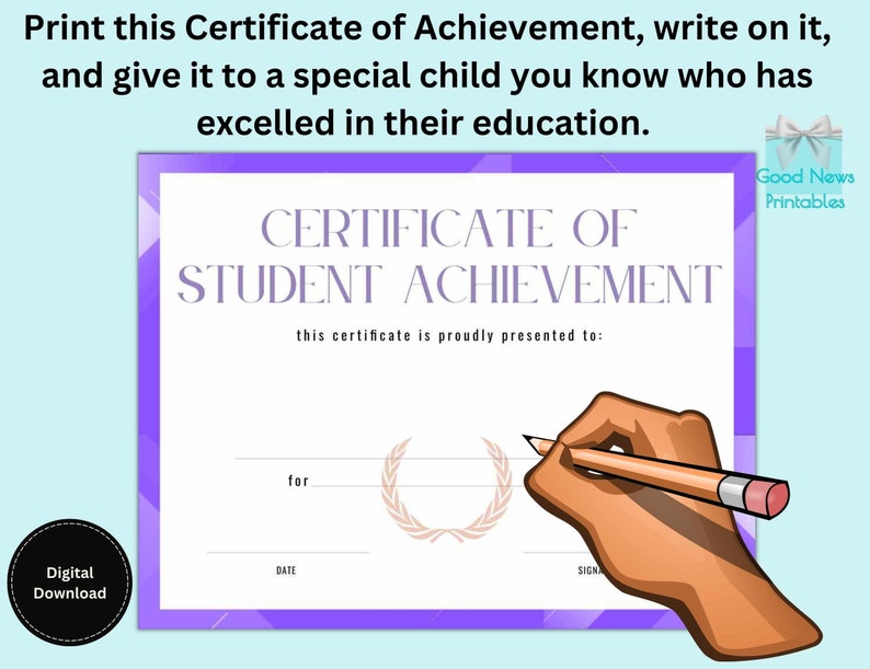 Printable Editable Three School Award Certificates, 1056 X 816px Sizes ...