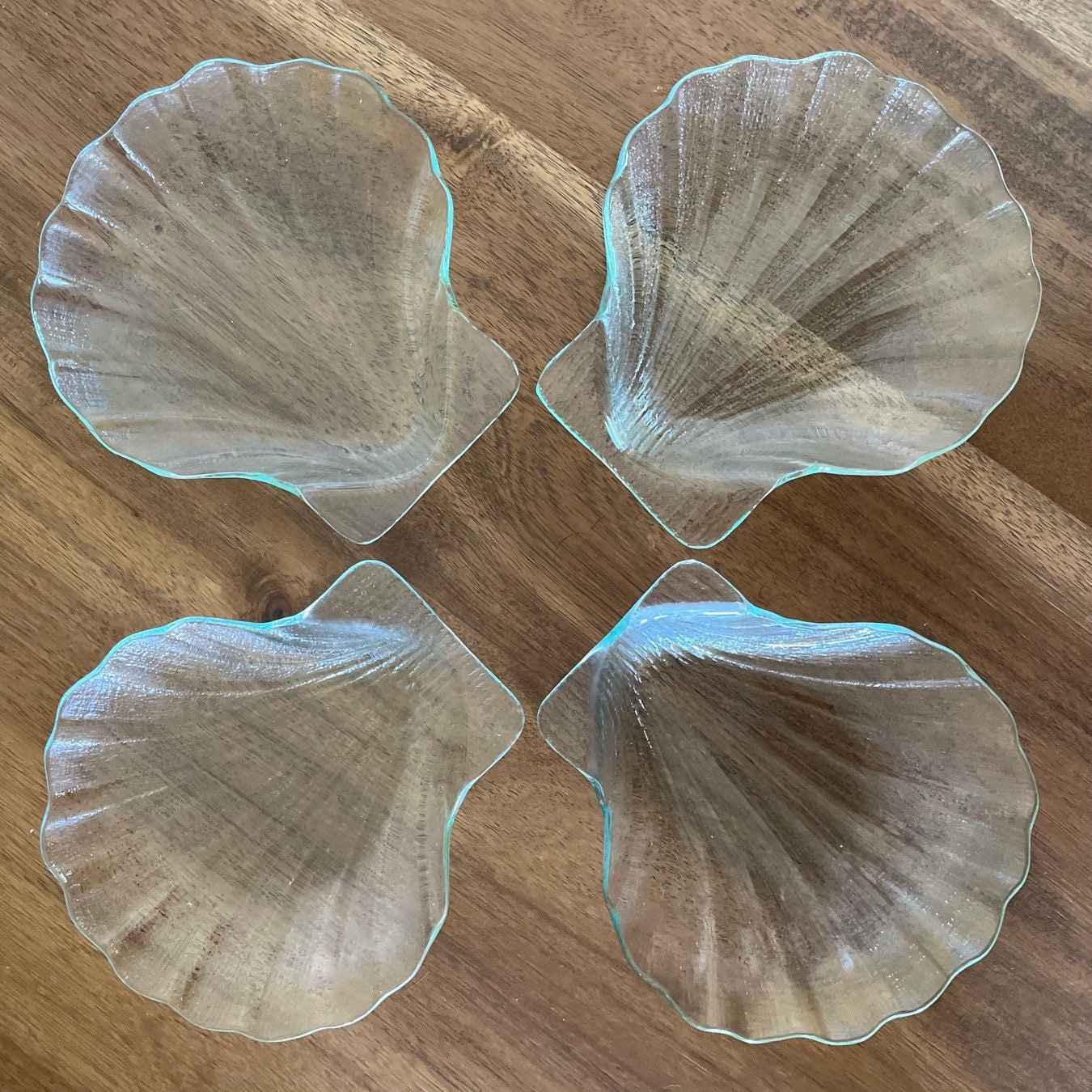 Shell-shaped Snack Plates set of 4 - Etsy