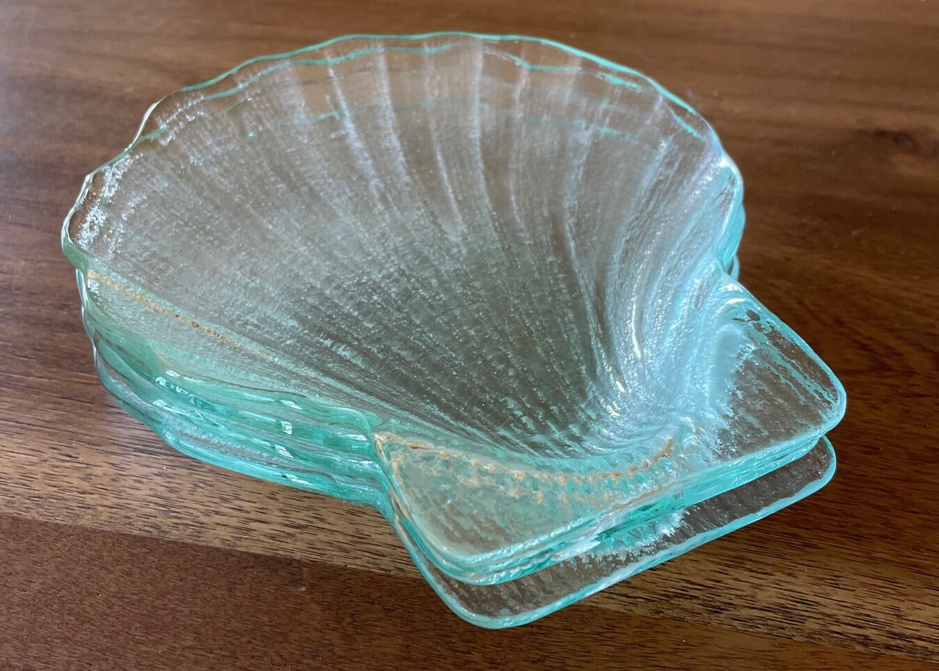 Shell-shaped Snack Plates set of 4 - Etsy