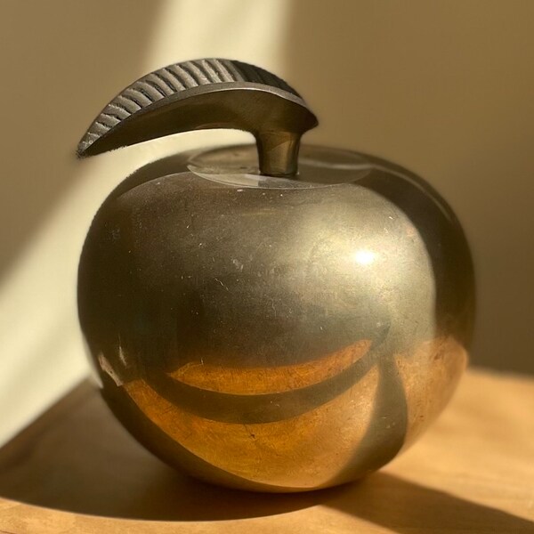 Brass Apple Paperweight - Etsy