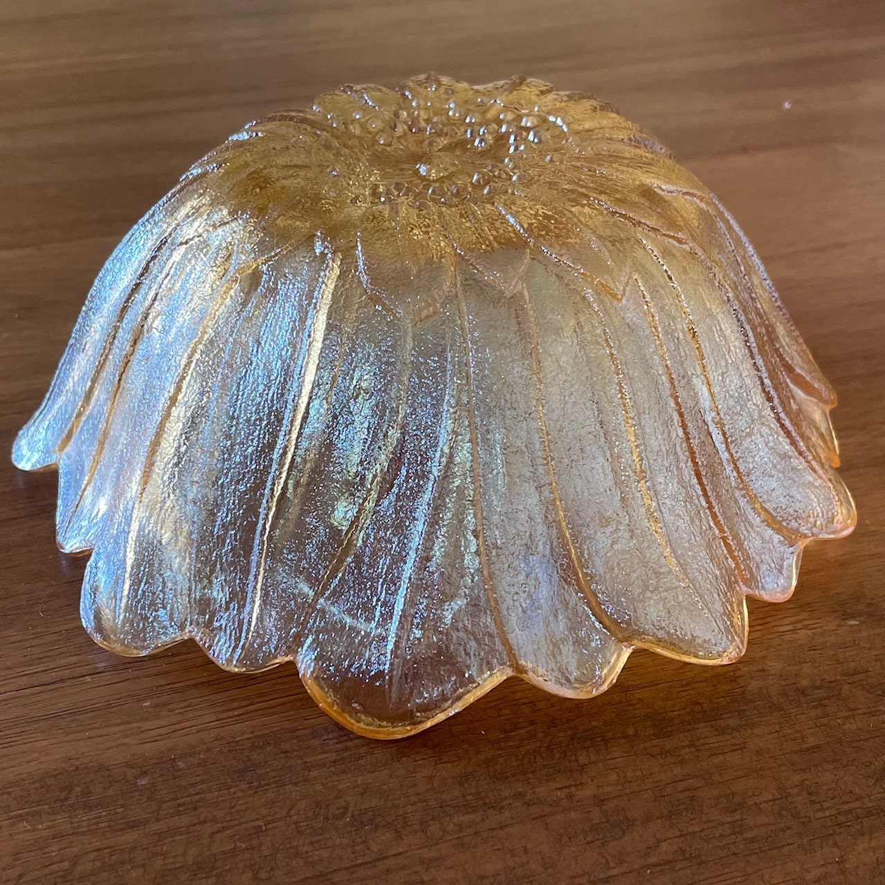 Carnival Glass Sunflower Bowls (set of 2) by Indiana Glass Company - Etsy