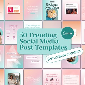 50 Trending Social Media Post Templates for Content Creators Original ...