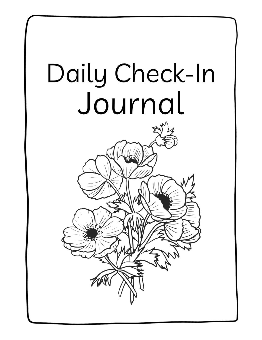 Daily Check-in Digital Journal PDF - Etsy
