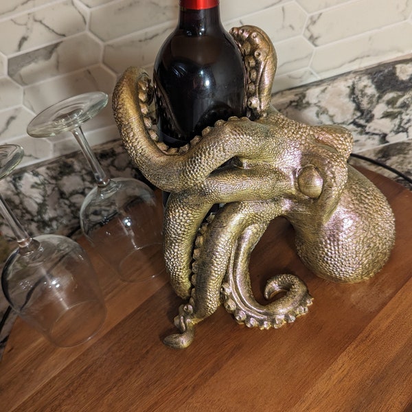 Bordeaux Octopus Wine Holder - Etsy