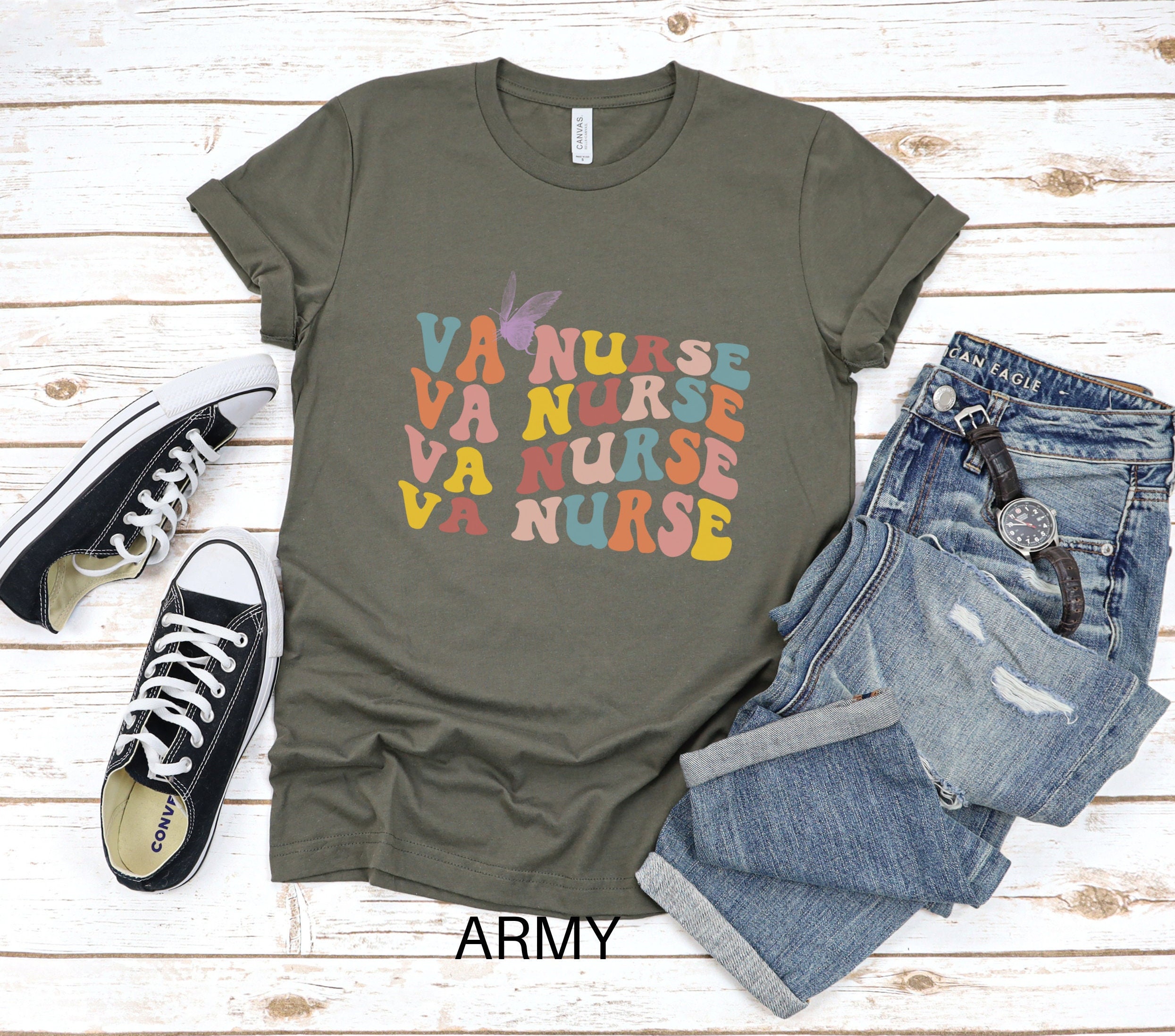 Retro VA Nurse Shirt Veterans Affairs Nurse Tshirt - Etsy