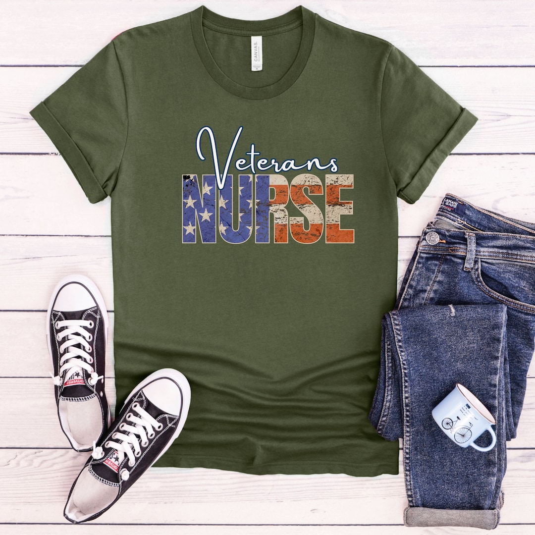 VA Nurse Shirt, Veterans Affairs Nurse Tshirt, Military Nurse Tee, VA ...