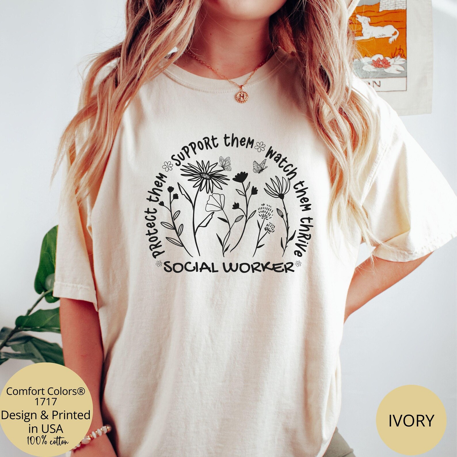 Comfort Colors® Social Worker Gifts, Social Worker Shirt, Gift for ...
