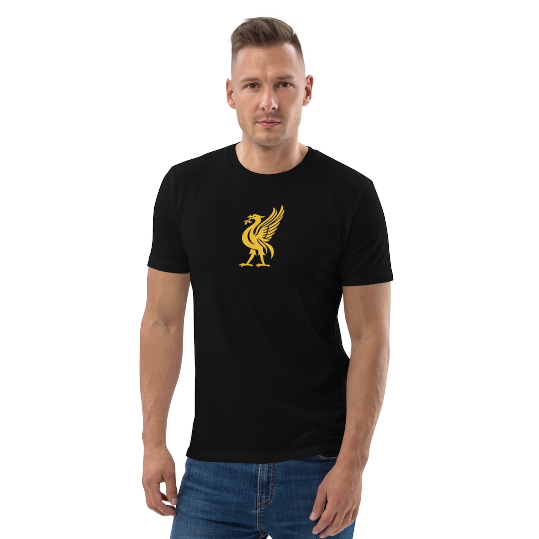 LFC | Liverpool FC | Black and Gold Unisex Organic Cotton T-shirt - Etsy