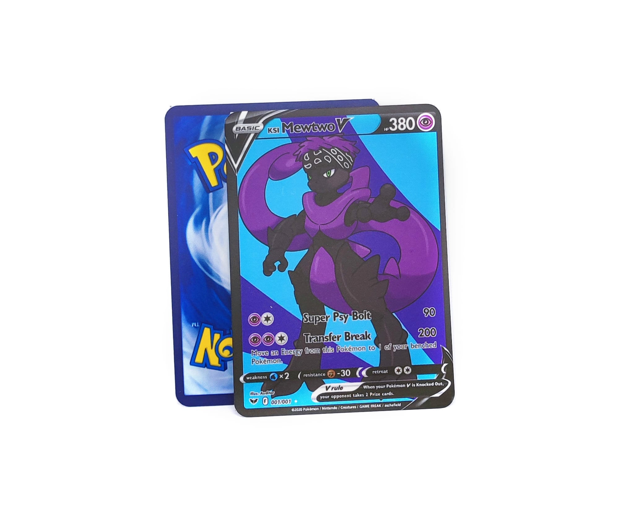 KSI Pokemon Mewtwo Custom Card - Etsy UK
