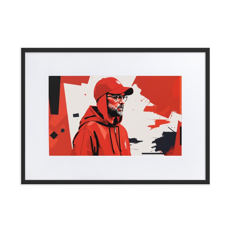 Legacy of Klopp: Modern Pop Art Tribute Wall Art- Matte Paper Framed ...