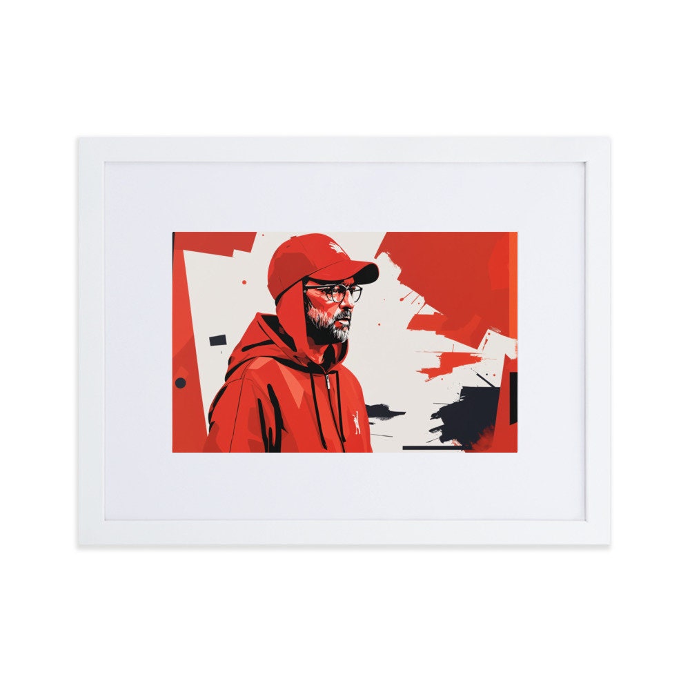 Legacy of Klopp: Modern Pop Art Tribute Wall Art- Matte Paper Framed ...