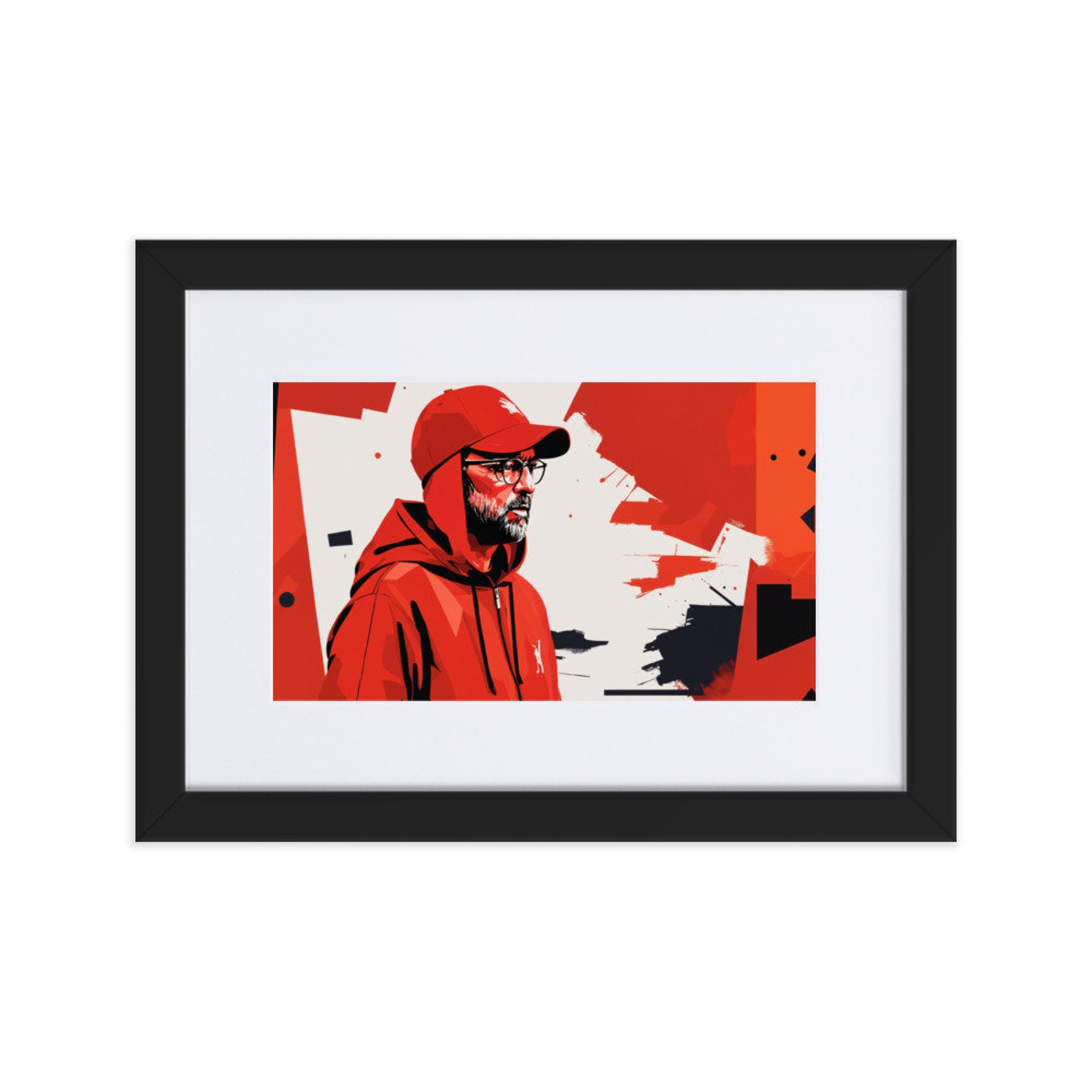 Legacy of Klopp: Modern Pop Art Tribute Wall Art- Matte Paper Framed ...