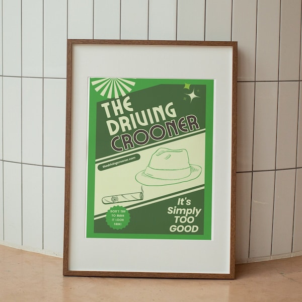 Driving Crooner Decal - Etsy