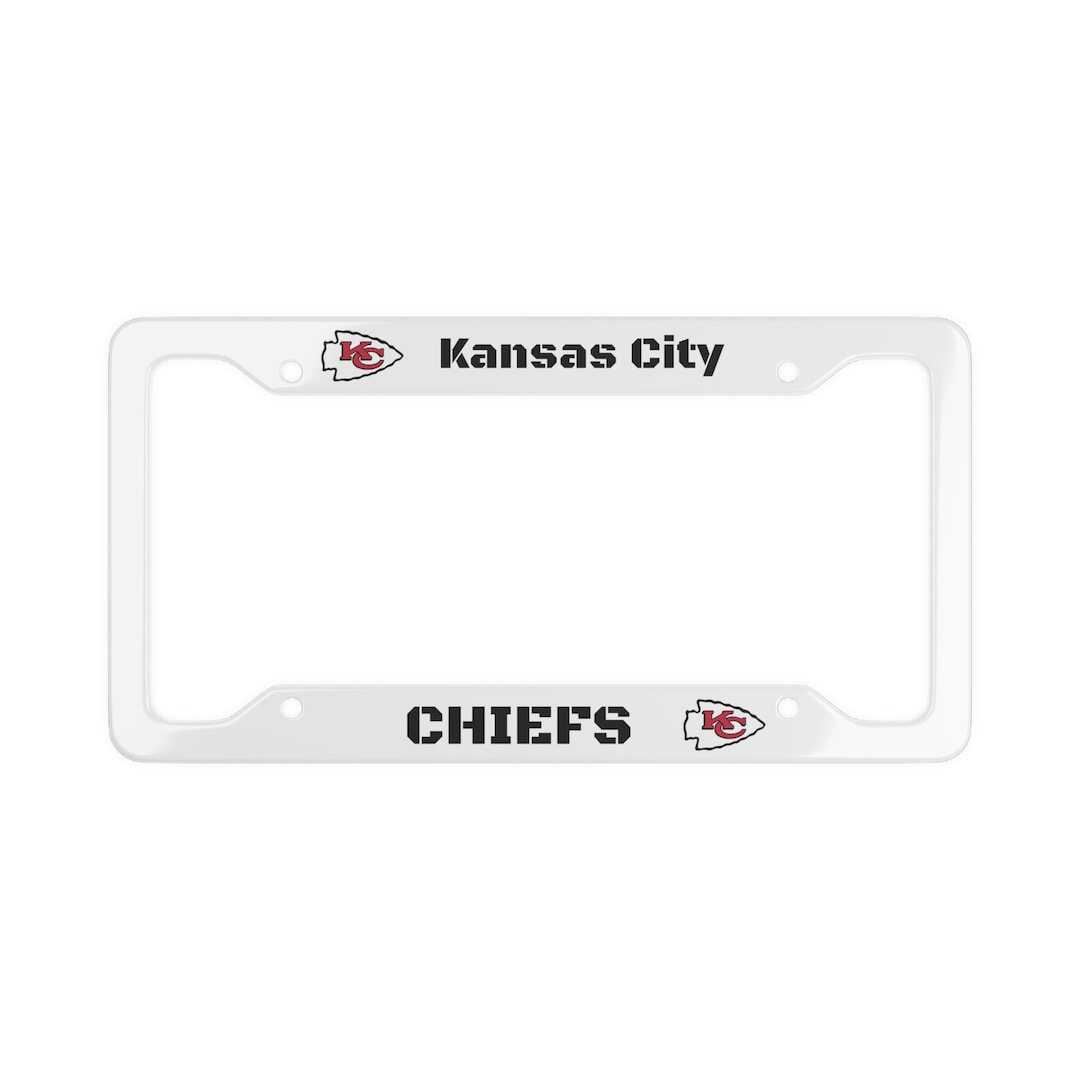 CHIEFS License Plate Frame - Etsy
