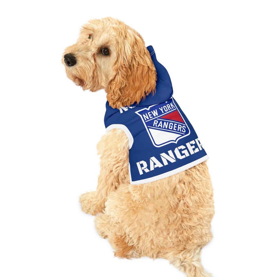 NY Rangers Dog Hoodie - Etsy