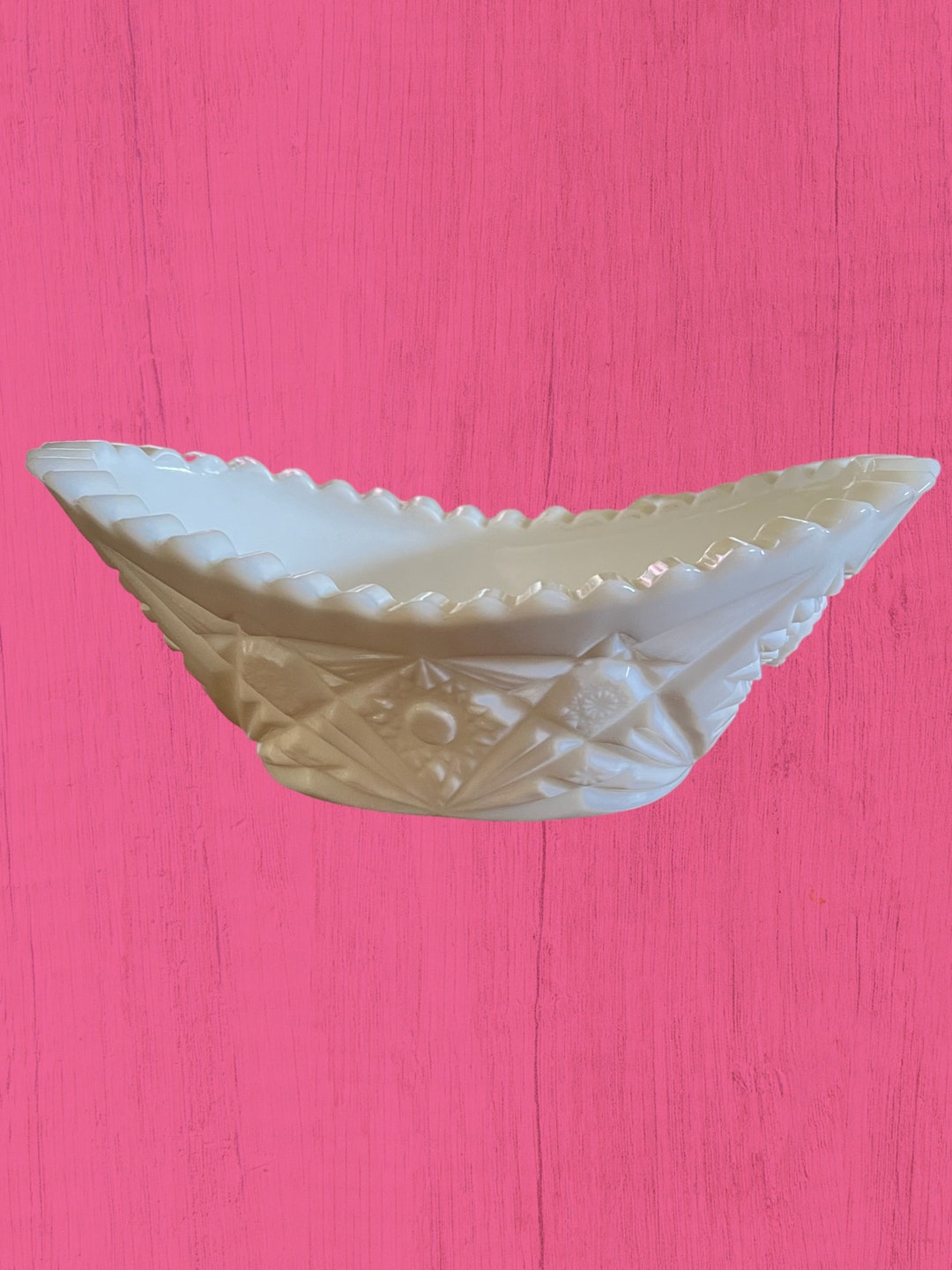 Vintage Milk Glass Kemple Glass Relish Dish - Etsy