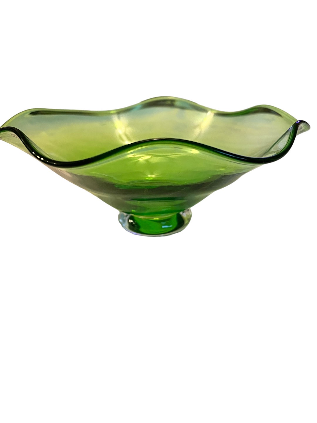 Mid Century Art Glass Bowl Etsy