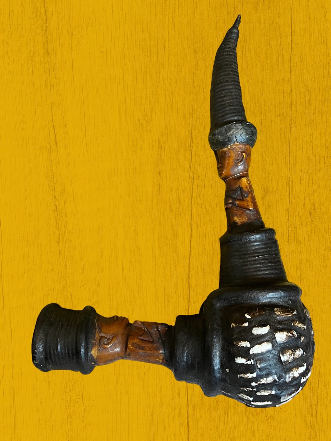 Vintage Wood & Bone African Ceremonial Pipe - Etsy