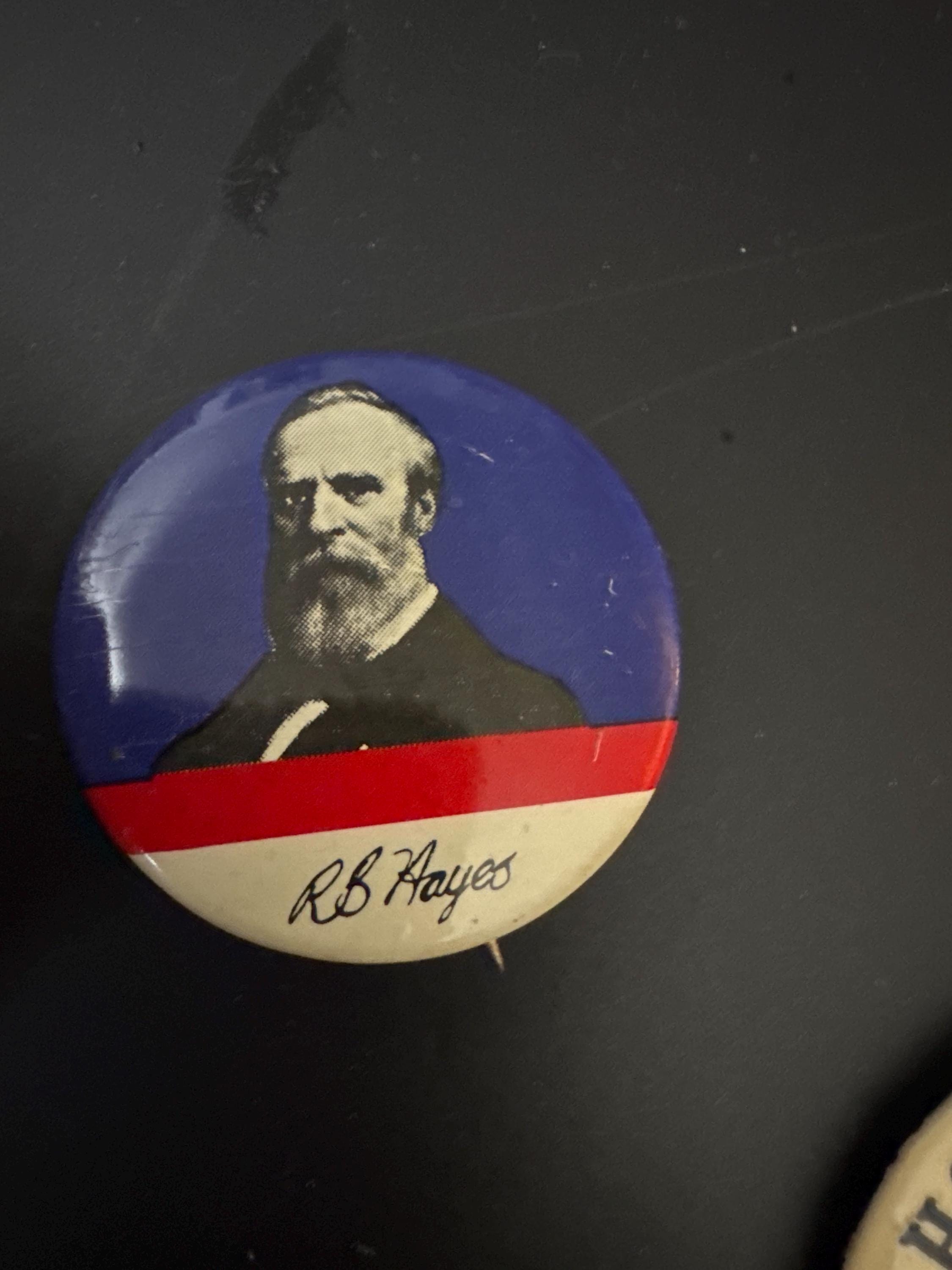 3- Reproduction Campaign Buttons, Hayes, Grant & Lincoln - Etsy