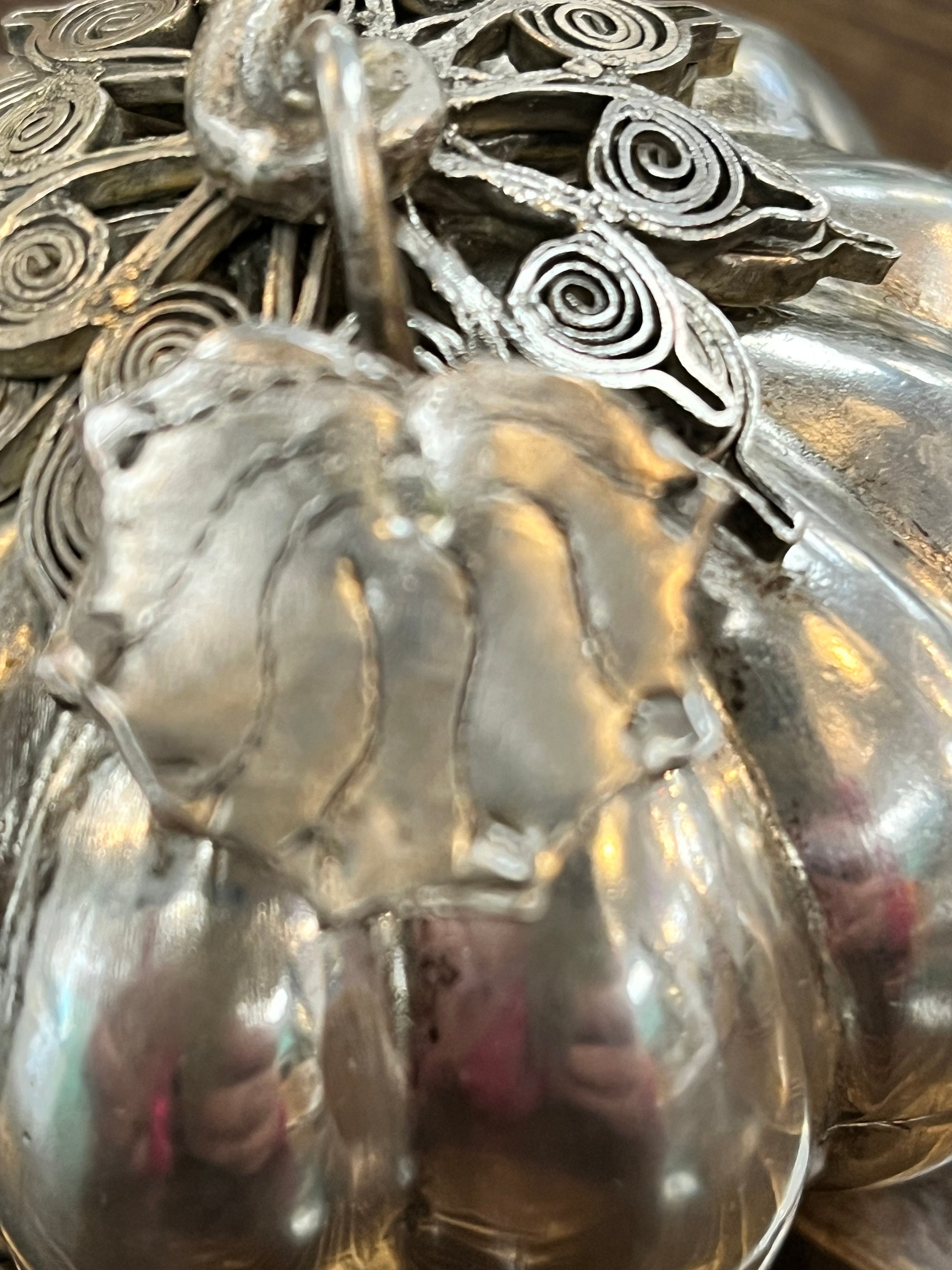 Vintage Asian 900 Silver Betel Nut Box - Etsy