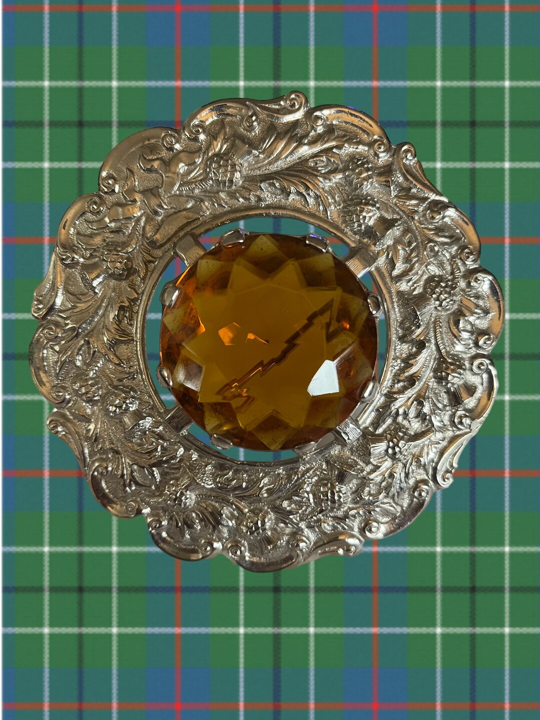 Vintage Large Kilt Pin, Thistle Motif - Etsy