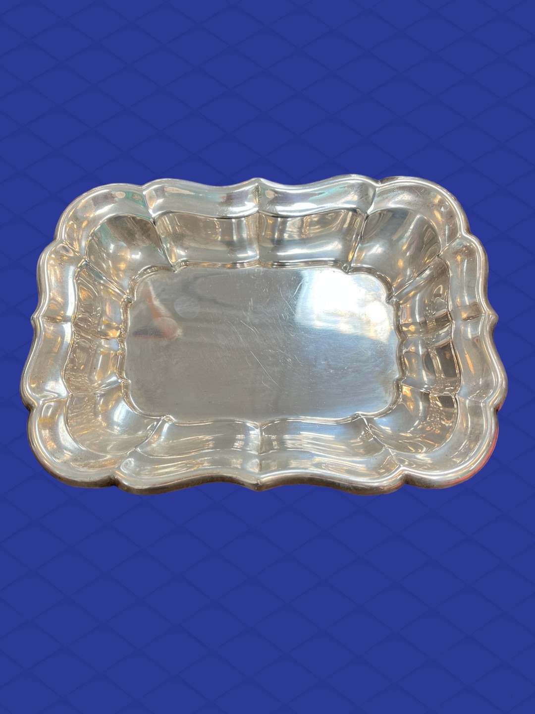 Vintage Sterling Silver Rectangular Tray Reed & Barton - Etsy