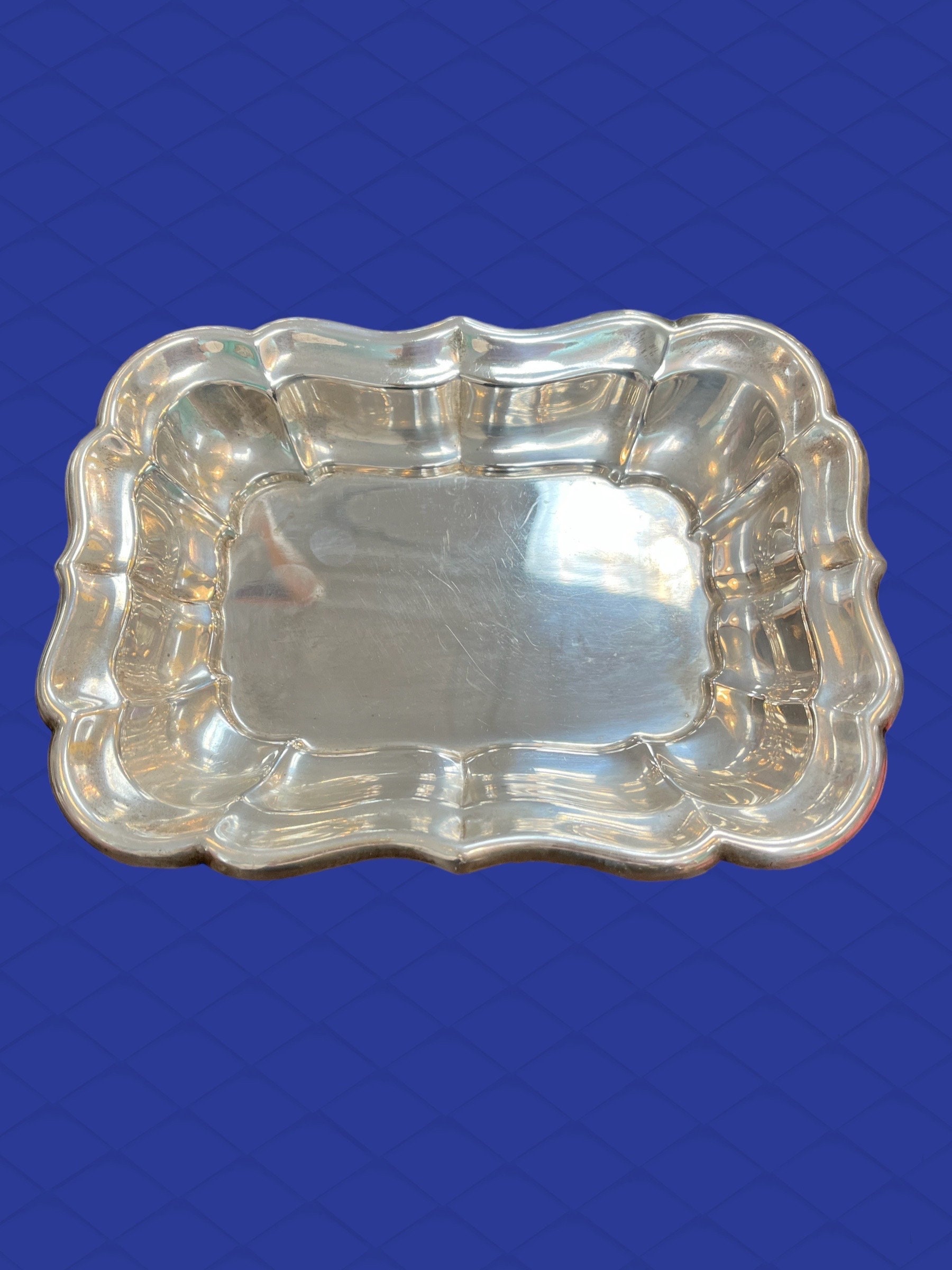 Vintage Sterling Silver Rectangular Tray Reed & Barton - Etsy