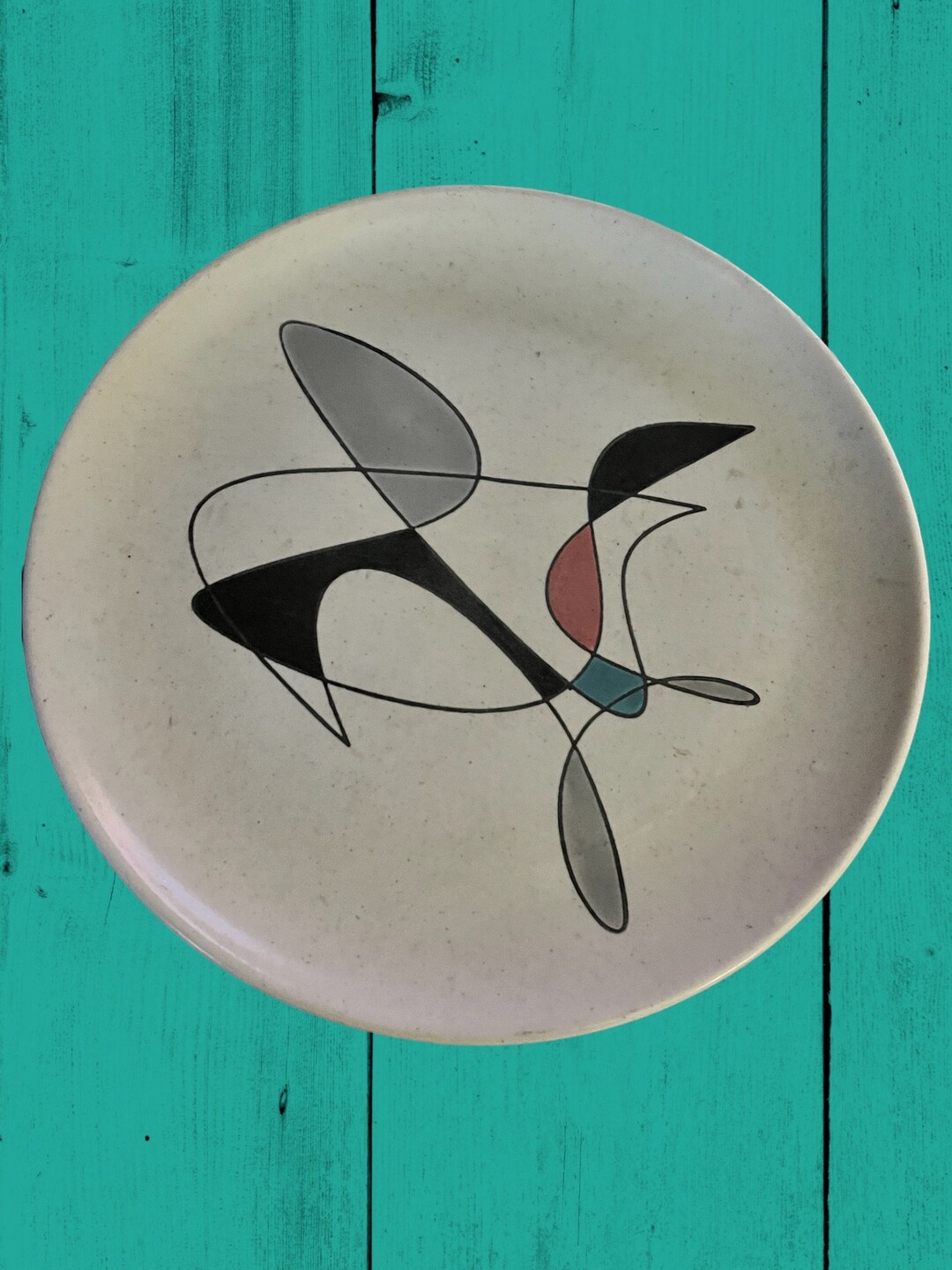 Mid Century Metlox Poppytrail Contempora Plate - Etsy