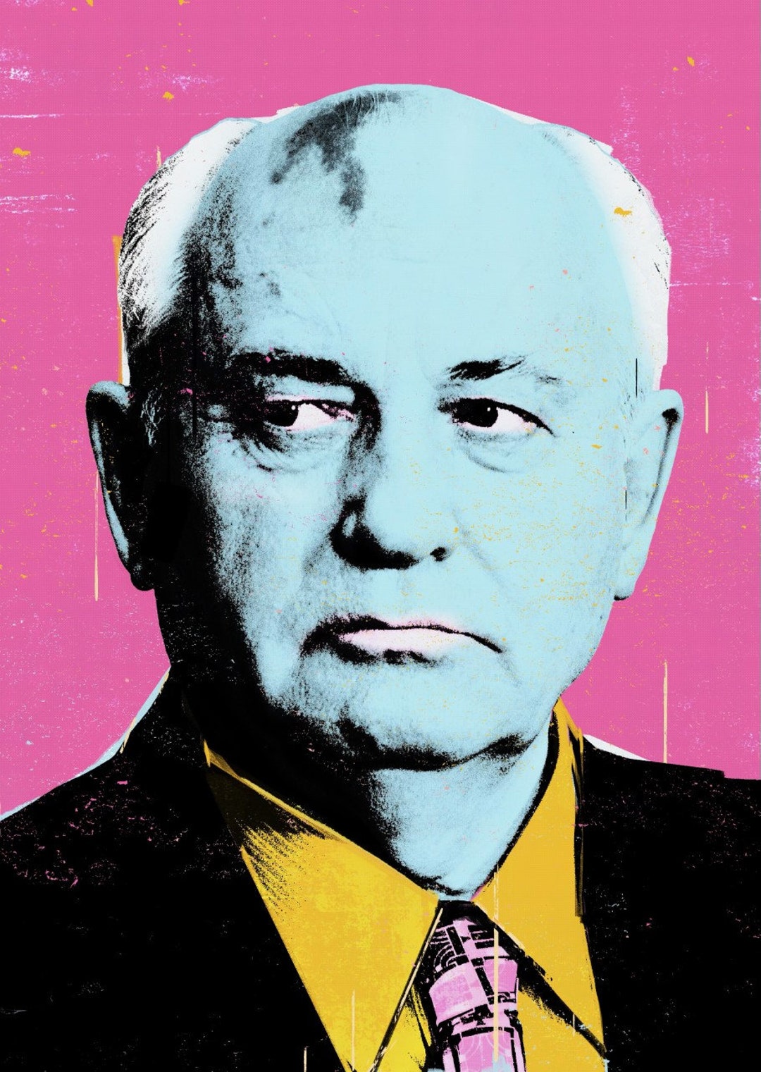 Stylized Gorbachev Poster - Etsy