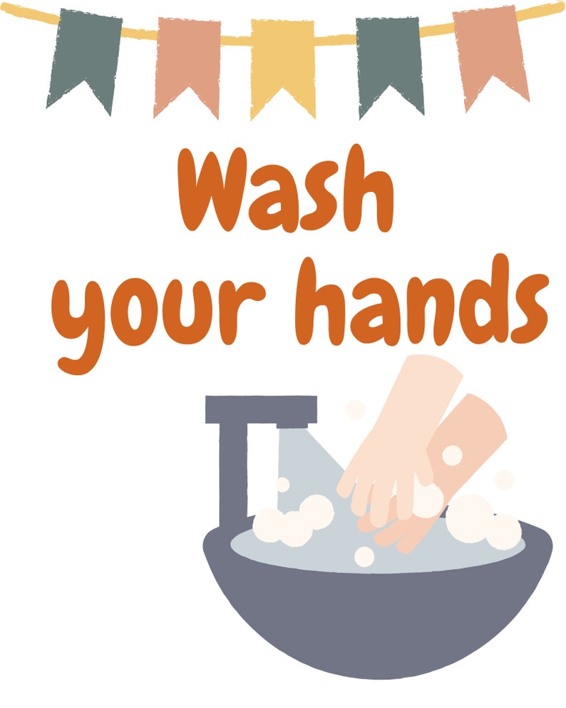 Classroom Prints, Wash Your Hands, Bathroom Signs, Preschool Prints ...