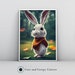 Printable Wall Art, Rabbit Wall Art, Rabbit Poster, Childrens Wall ...